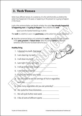 Verbs Tenses Worksheets Now New And Then Present