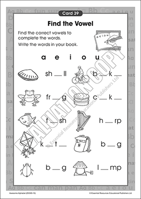 Missing Vowel Fill In The Blanks With Correct Vowels | Complete The
