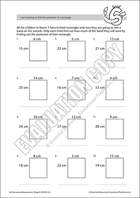 Perimeter Missing Side Worksheet