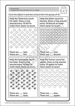 Making Groups Of Ten Worksheets Number Bonds To 11 Free Math