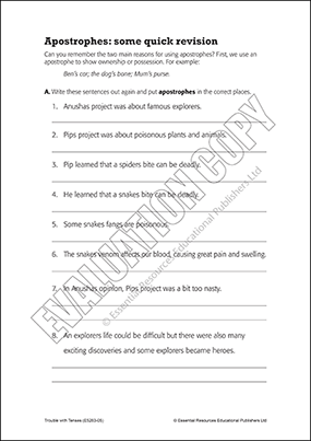 Punctuation Exercises Worksheets Perfect Punctuation: Paragraph