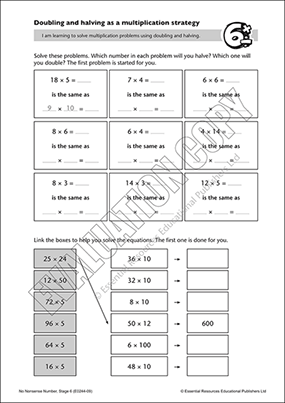 Multiplication Doubles Worksheet Multiplication